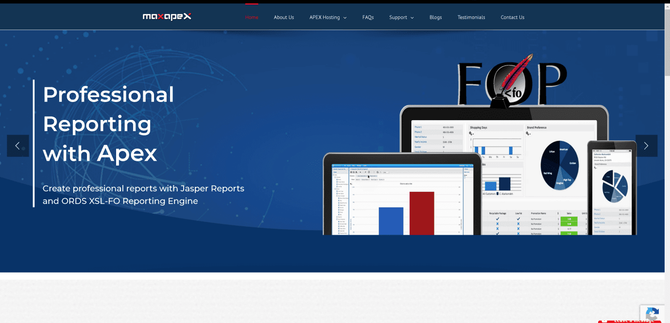 Which Types of Websites Are Built With APEX - MaxAPEX Cloud