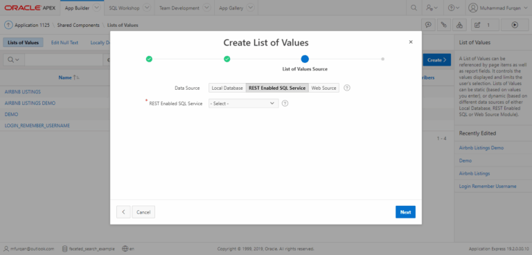 Expanded Shared LOVs | Oracle APEX - MaxAPEX MaxAPEX Cloud